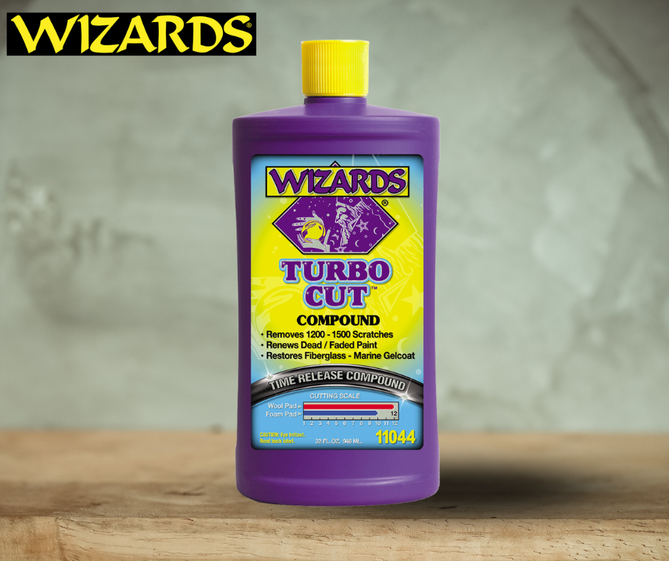 Wizards Turbo Cut™ – Time Release™ Compound for Gelcoat & Paint Correc ...